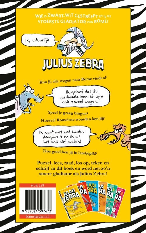 Julius Zebra - Hoe word ik een gladiator? • deboekentas.nl