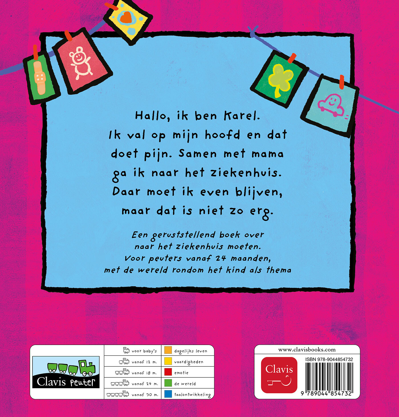 Clavis peuter - Karel in het ziekenhuis • deboekentas.nl